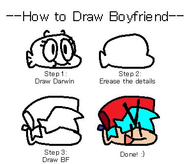 Heres A Step By Step Guide On How To Draw Boyfriend From The Hit Game