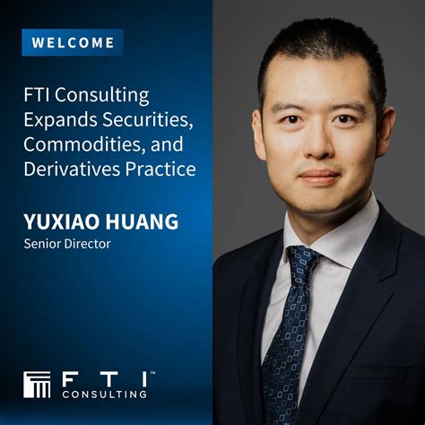 Were Thrilled To Welcome Yuxiao Huang As A Senior Director To Our Economic Consulting Team In