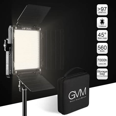 Gvm 560as 3l Bi Color 2300 6800k Led 3 Light Kit Camera2u Malaysia