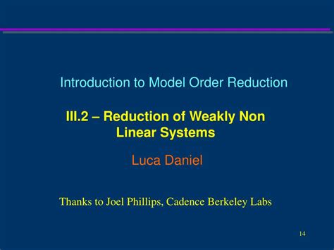 Ppt Introduction To Model Order Reduction Powerpoint Presentation Free Download Id 197652