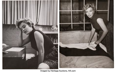 A Marilyn Monroe Set Of Rare Black And White Publicity Photographs