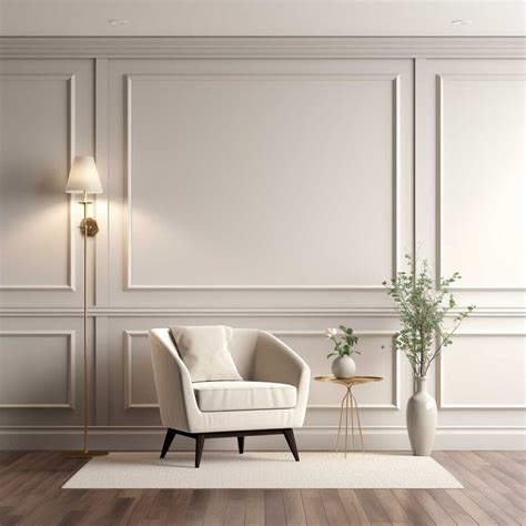 Modern Wall Moulding Design Living Room