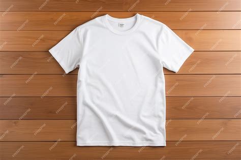 Blank White Tshirt Template For Design Premium Ai Generated Image
