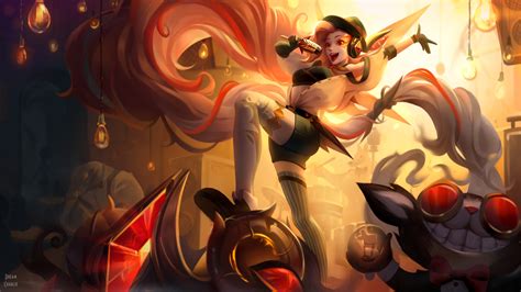 Artstation League Of Legends Crime City Seraphine Fan Skin