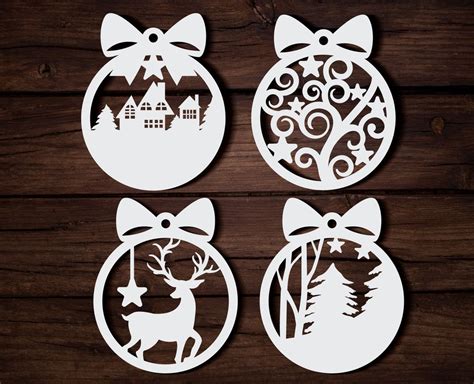 Christmas Ornament Svg Christmas Ornament Dxfchristmas Ornament Png
