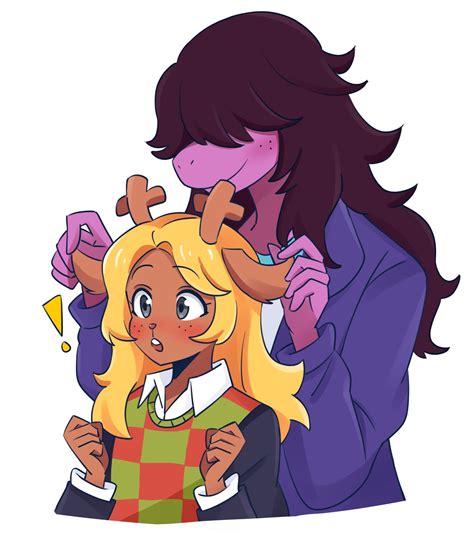 Susie Playing With Noelles Ears By Qualltyofllfe Rdeltarune