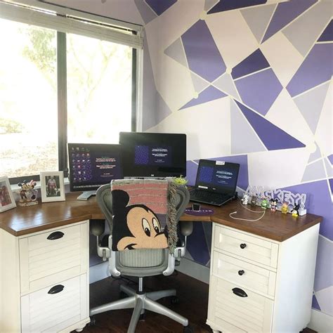 Office Space Transformation With Disney Home Decor