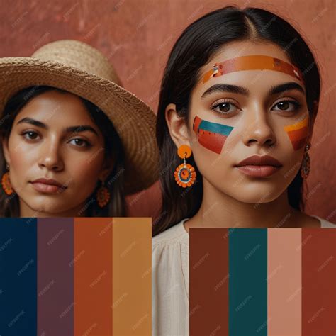 Hispanic Heritage Month Color Palette Premium Ai Generated Image