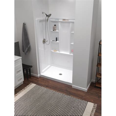 Delta Everedge 48 In W X 34 In D X 72 In H High Gloss White 3 Piece