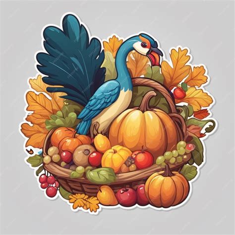 Fondo Vectorial De Dibujos Animados De Cornicopia Vector Premium