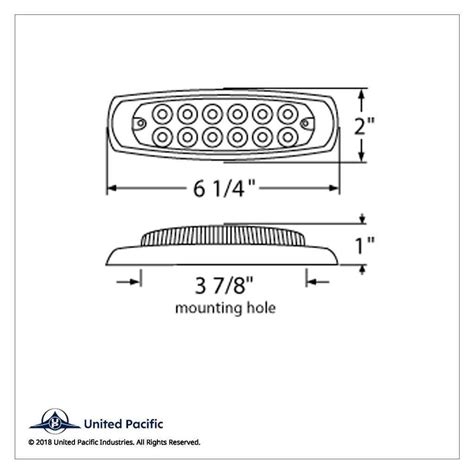 12 Led Reflector Rectangular Light With Bezel Clearancemarker