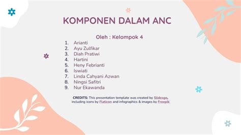 Ppt Komponen Dalam Anc Asuhan Kebidanan Kehamilan Pptx