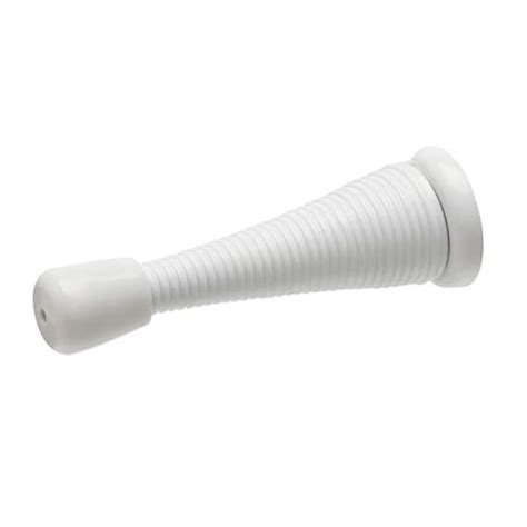 Everbilt 4 In White Spring Door Stop 28607 The Home Depot