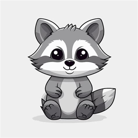 Raccoon Cartoon Drawing Easy