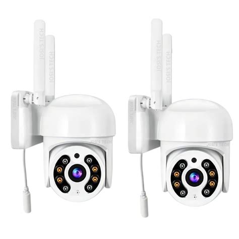 Kit 2 Cameras De Segurança A Prova De água Wifi 24g Visão Norturna