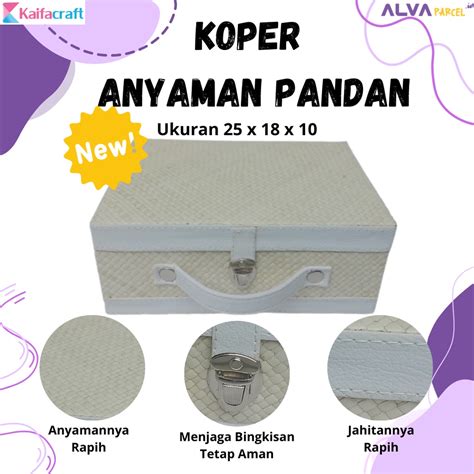 Jual Box Hampers Model Koper Koper Anyaman Pandan Koper Unik Bahan Pandan Shopee Indonesia