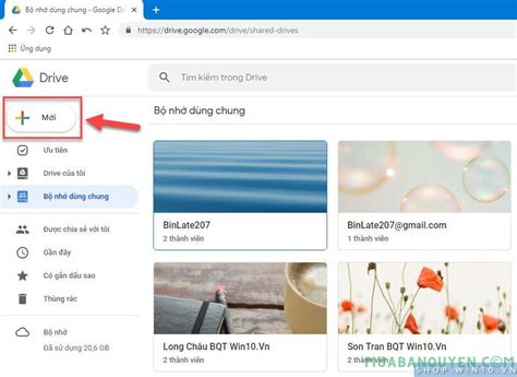 Shared Drives Bộ Nhớ Dùng Chung Là Gì Thông Tin So Sánh Cách Dùng