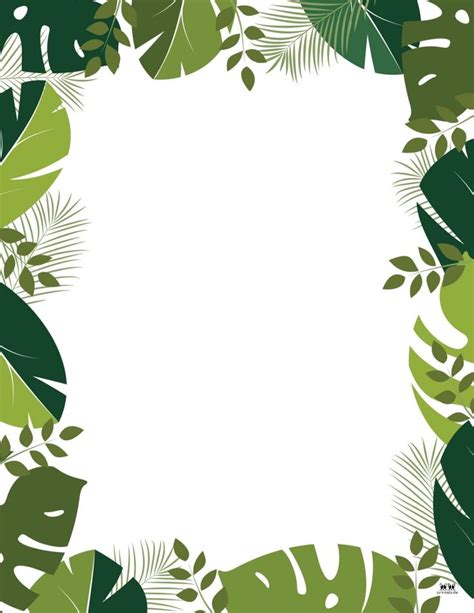 Choose From 30 Unique Leaf Borders Perfect For Stationery Notes To Do Lists And So Many Other