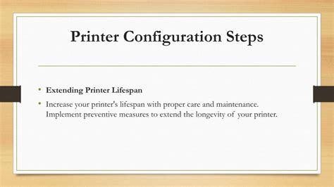 Ppt Printer Configuration Steps Powerpoint Presentation Free