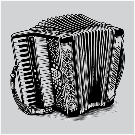 Premium Vector Accordion In Handdrawn Style Vector Illustration