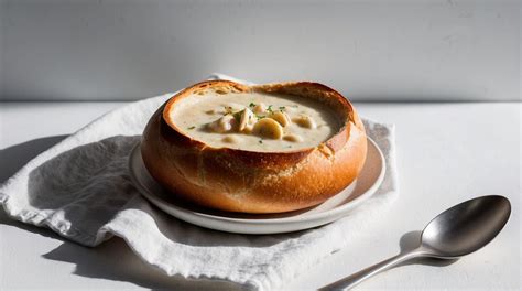 San Francisco Style Clam Chowder In Bread Bowl Reallyeats