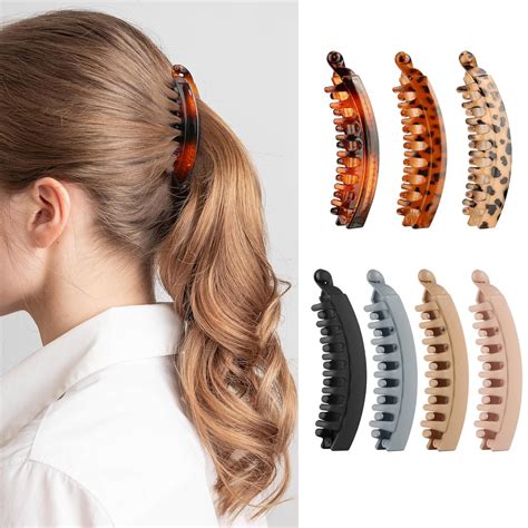 T4u Banana Clip For Women 7 Pack 51 Inch Banana Hair