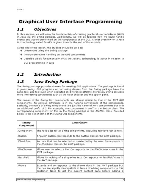 chapter 11 graphical user interface programming pdf java