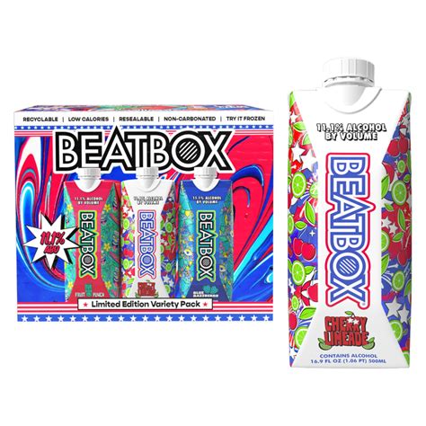 Beatbox Red White Blue Variety Pack 6pk 500ml Delivered In As Fast