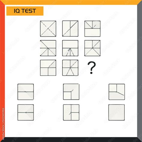 Iq Test Choose Correct Answer Set Of Logical Tasks Composed Of