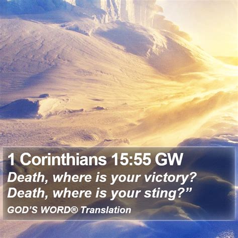 1 Corinthians 15 55 Gw Bible Images