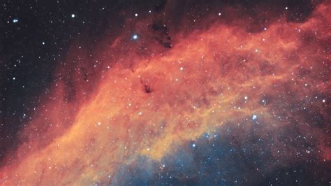 Light Yellow Red Blue Galaxy Glow Stars Space Black Sky Hd Space