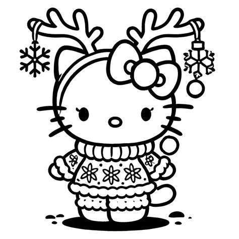 65 Coloriage Hello Kitty Noël Pdf Illuminez Les Fêtes