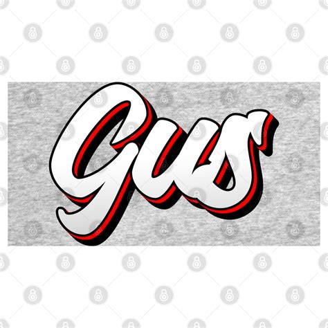 Gus Name Cool 70s Retro Font Gus Name Cool 70s Retro Font T Shirt
