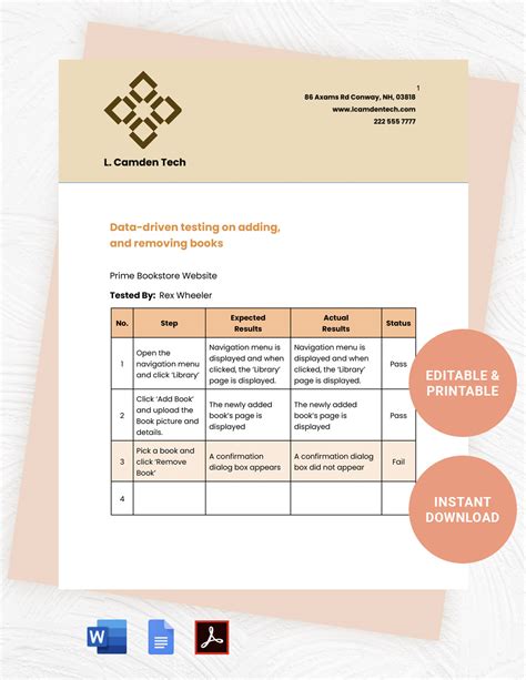 Editable Test Templates In Word To Download