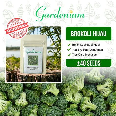 Jual Gardenium Benih Brokoli Hijau Tananam Sayur Brocolli Unggul Shopee Indonesia