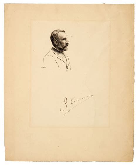 Pierre Curie Fine Portrait Drawing Of Pierre Curie By Robert Kastor