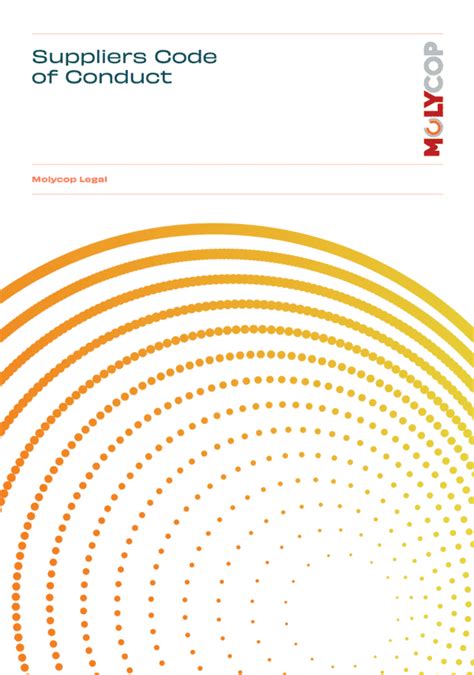 Suppliers Code Of Conduct Molycop