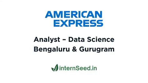 American Express Hiring Analyst Data Science Bengaluru And Gurugram