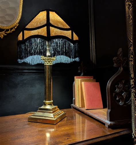 Gold And Black Victorian Style Lampshade Joely Ball Home Limited