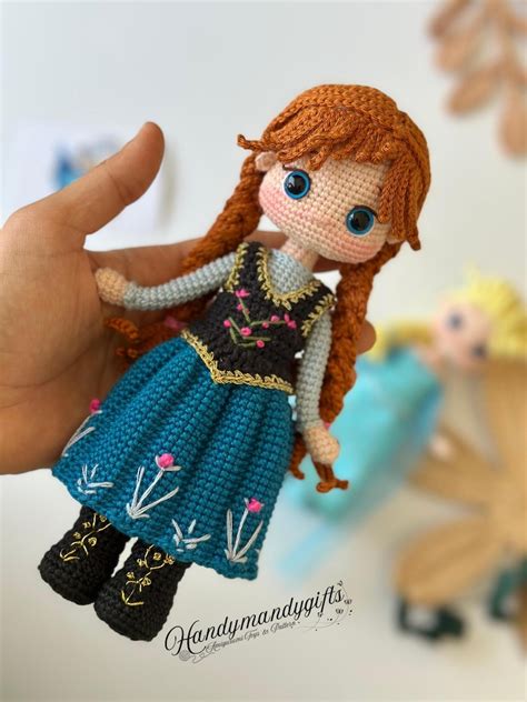 Elsa And Anna Crochet Doll Pattern Amigurumi Toy Pdf Download Etsy