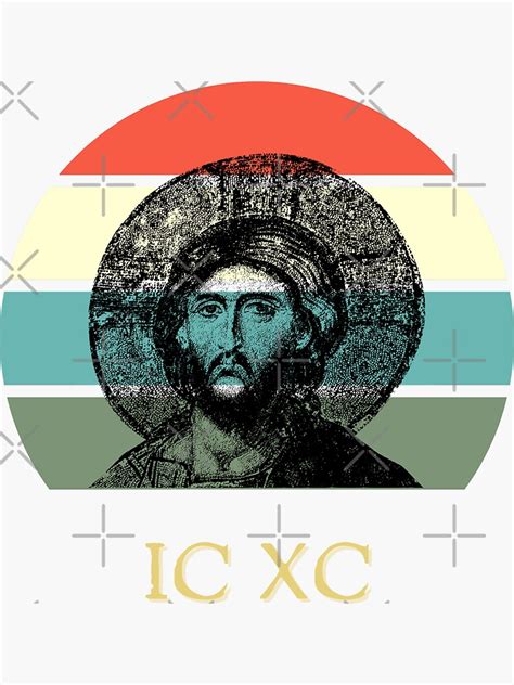 Jesus Christ Ic Xc Sticker For Sale By Diversemerch Redbubble