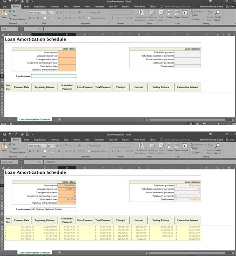 How To Make Loan Amortization Schedule In Excel Ordnur