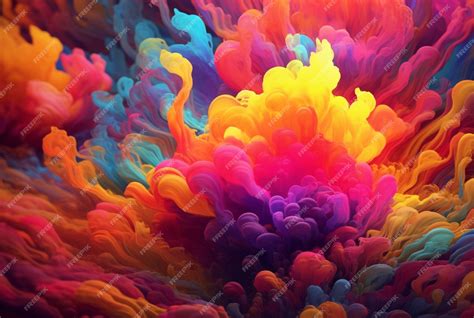 Premium Ai Image Colorful Background For Desktop Generative Ai