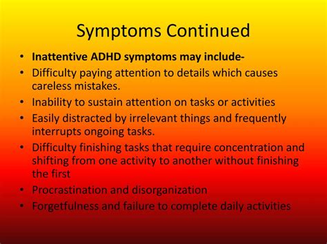 Ppt Adhd Attention Deficit Hyperactivity Disorder Powerpoint