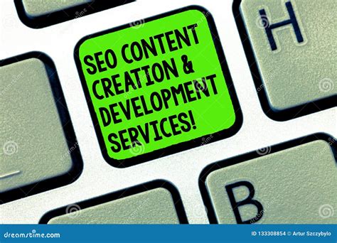 Handwriting Text Writing Seo Content Creation And Development Services Concept Meaning Search