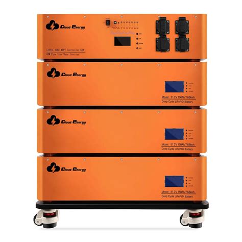 Cloudenergy 48v 450ah Lifepo4 Stackable Battery 6kw Inverter Cloudenergy