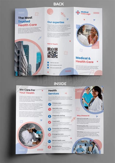 Medical Brochure Template Modern Upmarket Health And Wellness Flyer