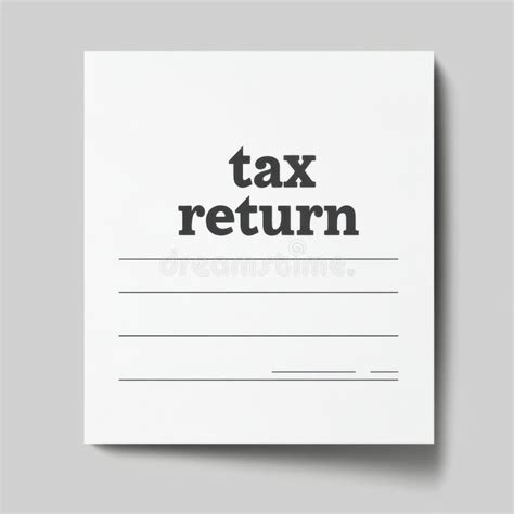 Tax Form Words Return Displayed Blank Stock Illustration Illustration Of Background Blank
