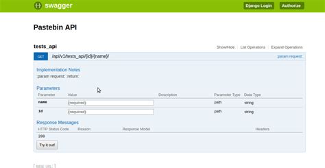 django to add get parameters in swagger stack overflow