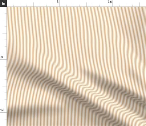 Beefy Pinstripe Light Amber And White Fabric Spoonflower